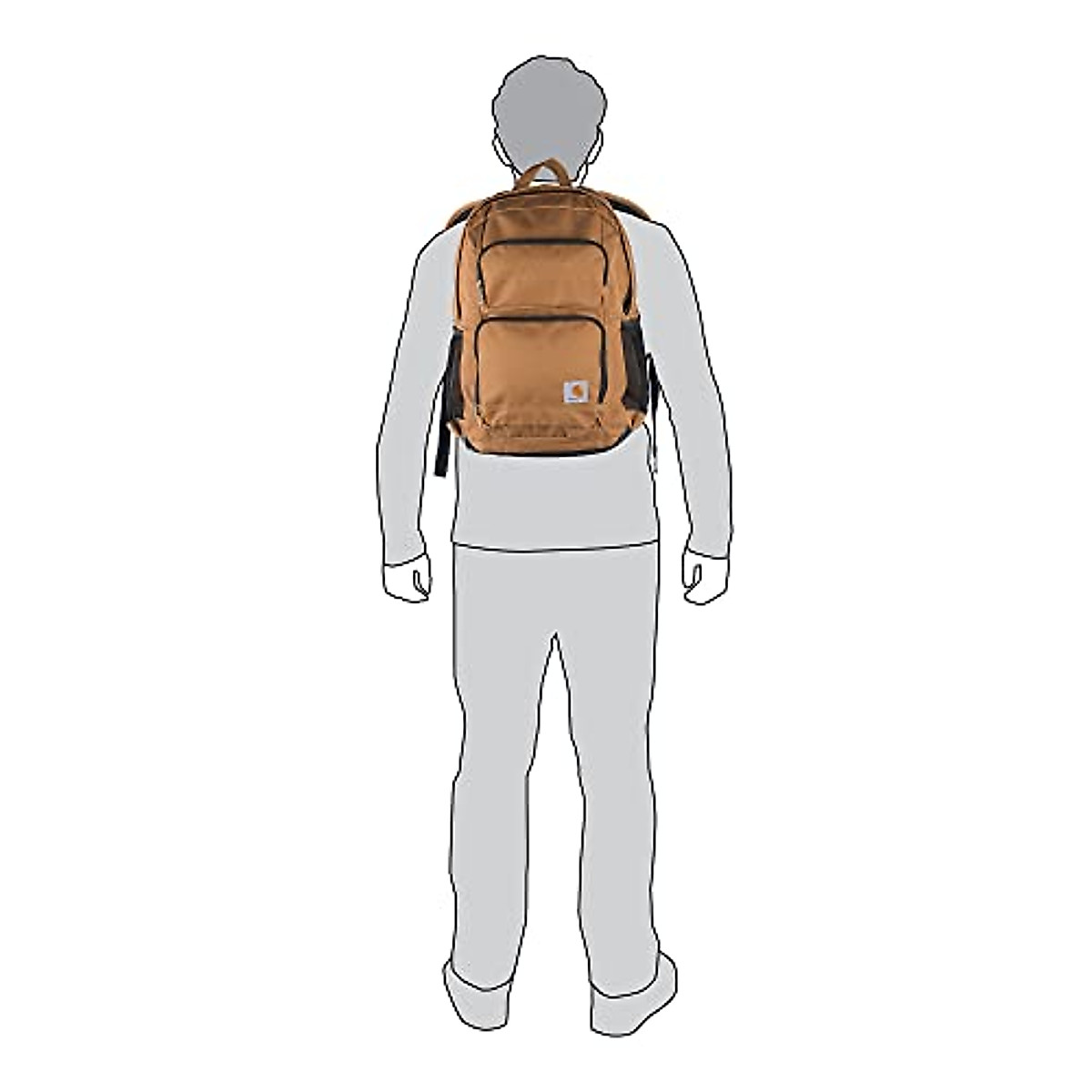 Carhartt 27L Single-Compartment Backpack Carhartt Brown
