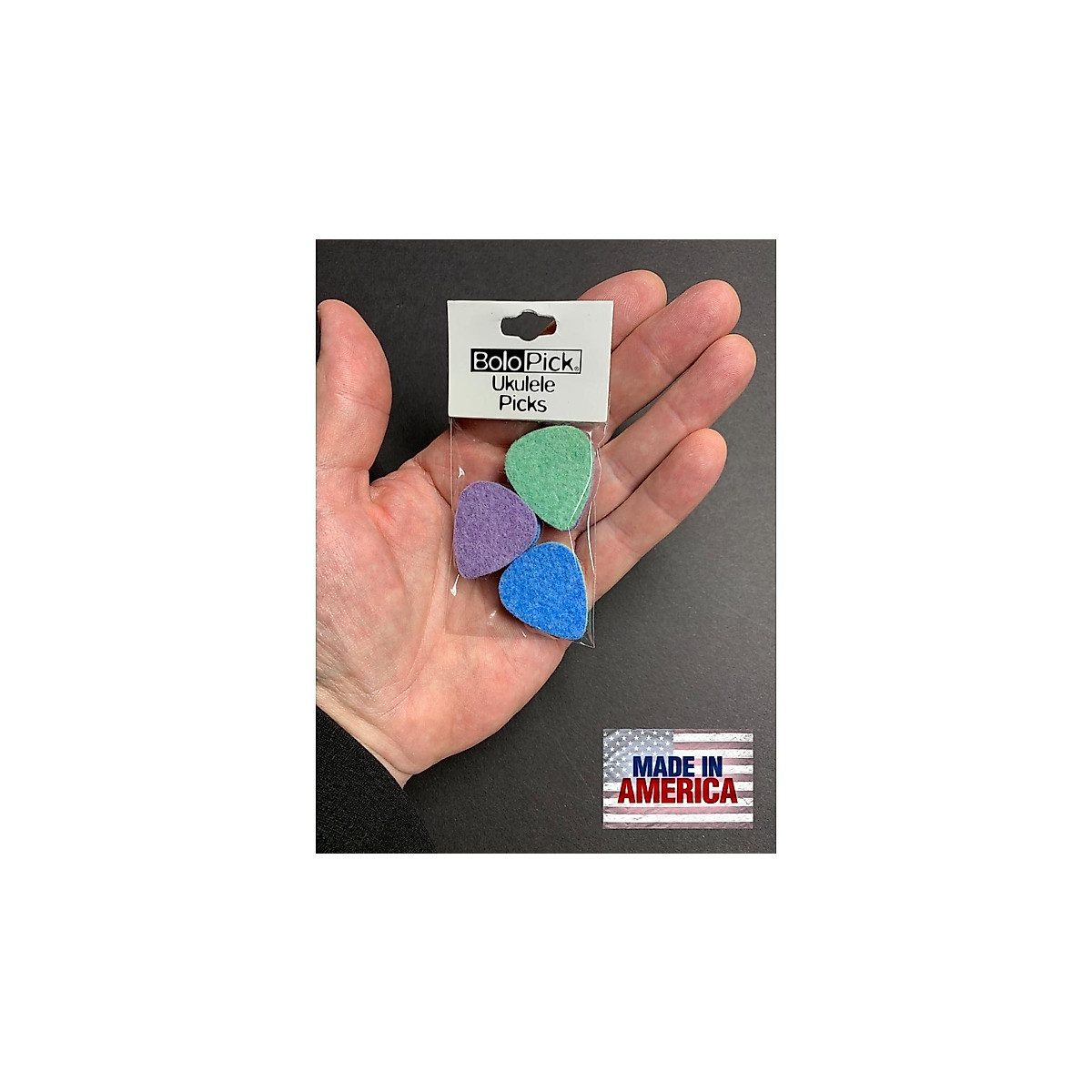 BoloPick Felt Picks for Ukulele 6 Pack (An Original Recipe)