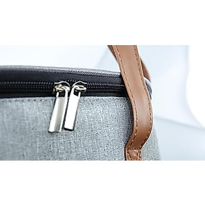 WEEKL Toy Storage Basket and Play Mat | Storage Organizer for Kids | Toy Blocks Storage Bag | Collapsible Canvas Bag | Bin for Playroom Boy/Girls | Grey