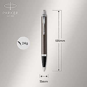 Parker IM Ballpoint Pen, Dark Espresso with Medium Point Black Ink Refill (1975561)