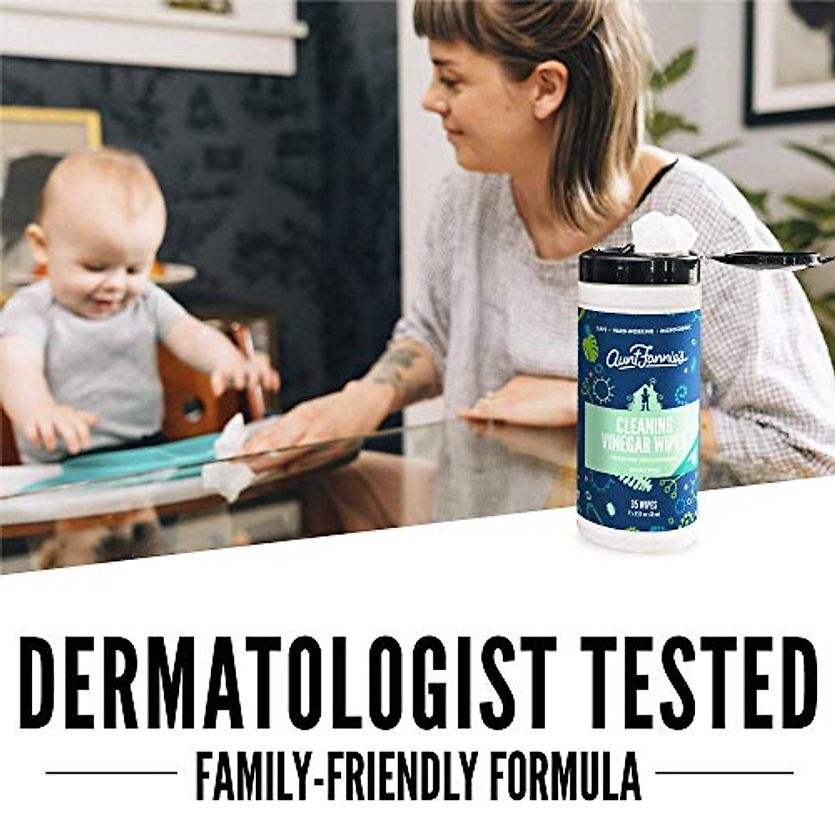 Aunt Fannie's Bundle: Floor Cleaner Vinegar Wash (Eucalyptus) + Vinegar Cleaning Wipes (Eucalyptus)