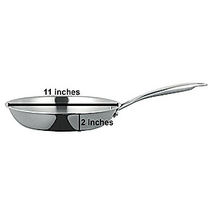 Cuisinox Super Elite Stainless Steel Frying Pan, 11"