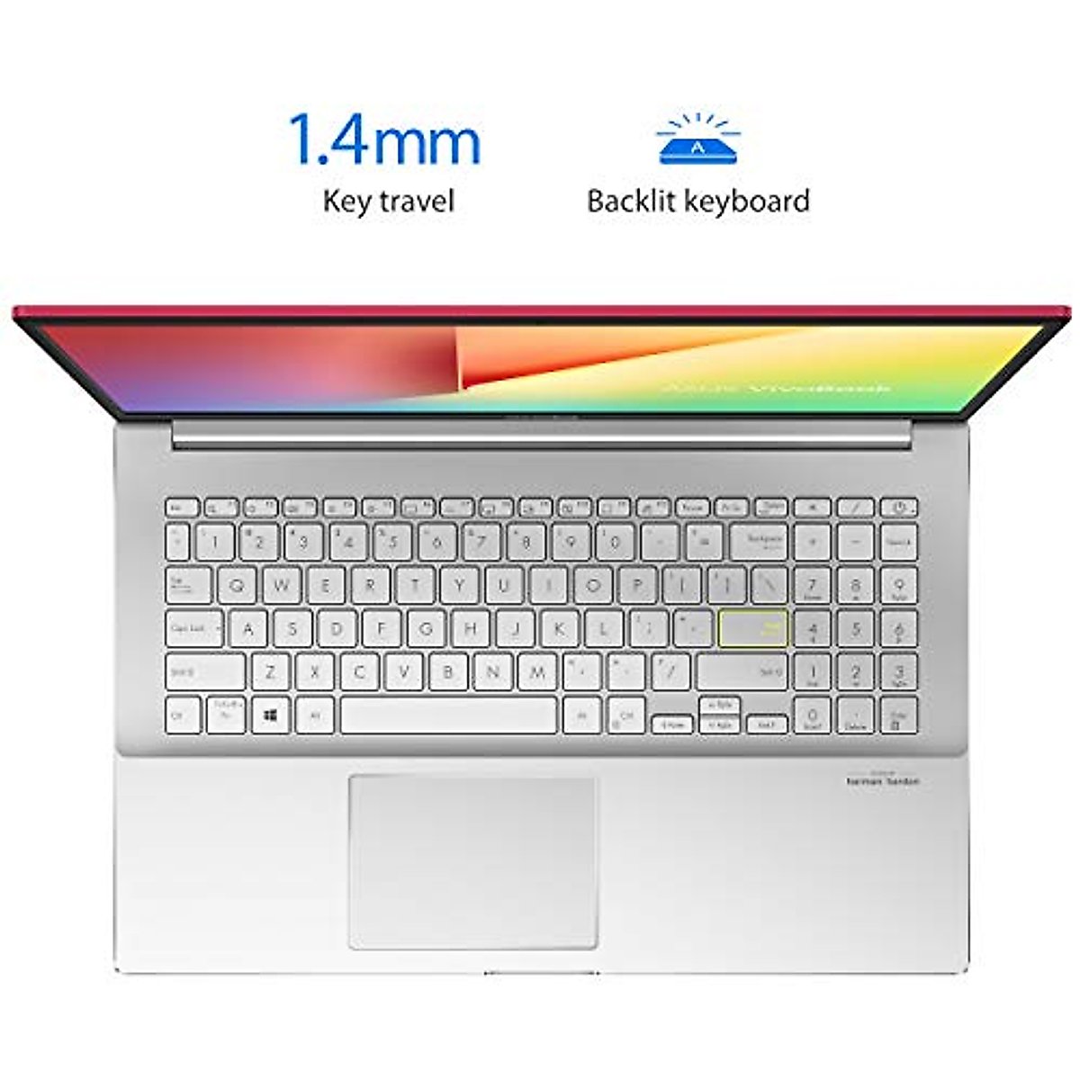 ASUS VivoBook S15 S533 Thin and Light Laptop, 15.6” FHD Display, Intel Core i5-1135G7 CPU, 8GB DDR4 RAM, 512GB PCIe SSD, Wi-Fi 6, Windows 11 Home, AI Noise-Cancellation, Resolute Red, 533EA-DH51-RD