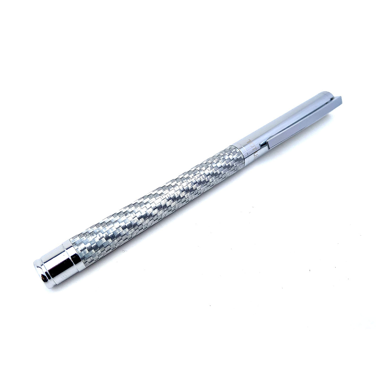 SHOPTOTUM Carbon Fiber Roller Pen Gel Ink, Elegant, Black and Chrome, Best Pen Writing for Men or Women in School, Office, Business. Gift box included Yin Yang Collection