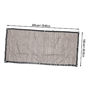 YARNOW Shade Net Outdoor Shade Cloth Plant Shade Cloth Brown Lamp Shade Patio Sun Shade Netting Greenhouse Shade Nets Cloth Sunblock Shade Cloth Sunblock Mesh Sun Mesh Shade Sunshade Net