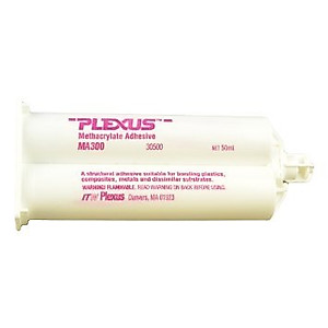 Plexus MA300 All Purpose High Strength 5-Minute MMA Adhesive 50ml/1.7oz Cartridge (30500) w/Dispenser