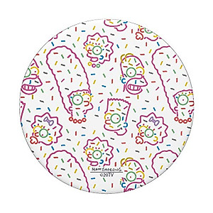 The Simpsons Family Rainbow Sprinkles PopSockets Swappable PopGrip