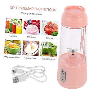 Holibanna 1 Set multifunctional juicer cup individual juicer cup blender shake mixer mini blender USB orange juicer maker travel Stainless steel portable machine