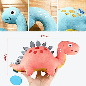 4 Packs Dinosaur Stuffed Animal Cute Dinosaur 9 Inch Dinosaur Plush Toys Adorable Soft Dinosaur Toy for Kids Baby Birthday Party Favors
