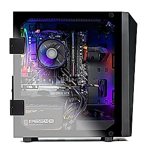 Skytech Gaming Skytech Blaze II Gaming PC Desktop – Intel Core i3 10100F 3.6 GHz, GTX 1650, 500GB SSD, 16G DDR4 3200, 600W Gold PSU, AC Wi-Fi, Windows 10 Home 64-bit
