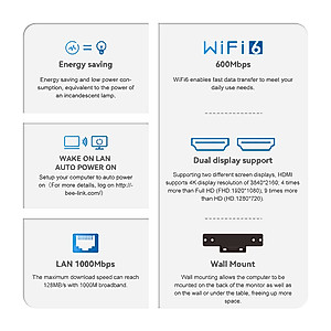 Beelink 16GB DDR4+500G SSD, Mini PC Newest 12th Gen Intel N100 4-Core(Up to 3.4GHz) Processor, Mini Computer Gigabit Ethernet WiFi6/BT5.2/Dual HDMI 4K Office Small PC