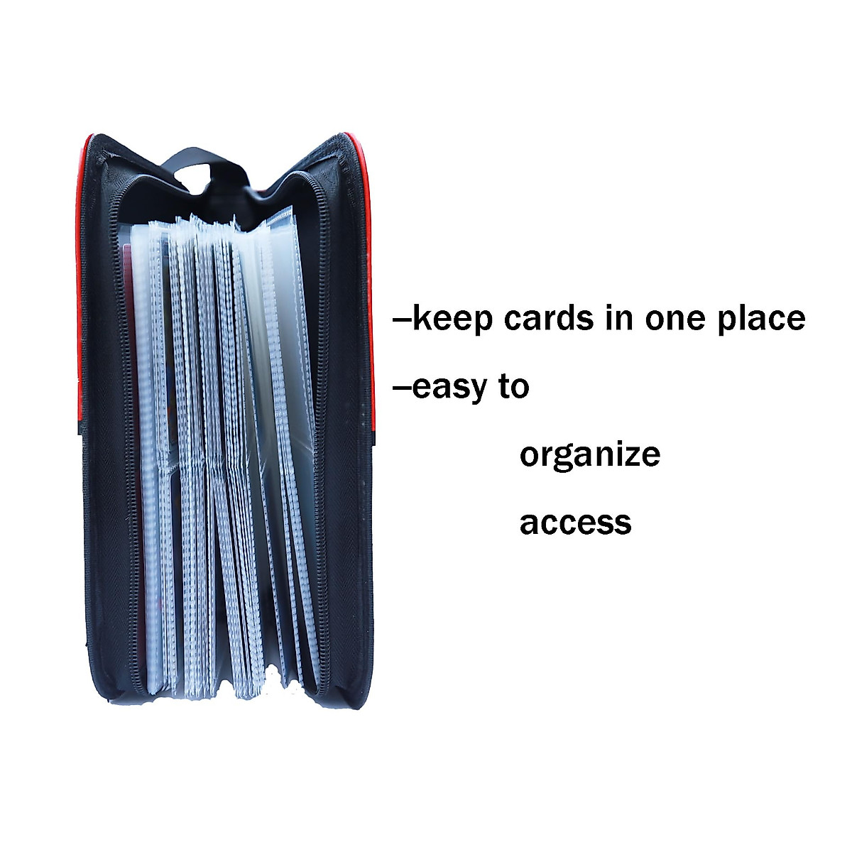 Binder for Pokemon Card Binder of 400 Card Collection/4 Pocket Card Binder/Trading Card Binder/Card Album with Zipper, 50 Sheets