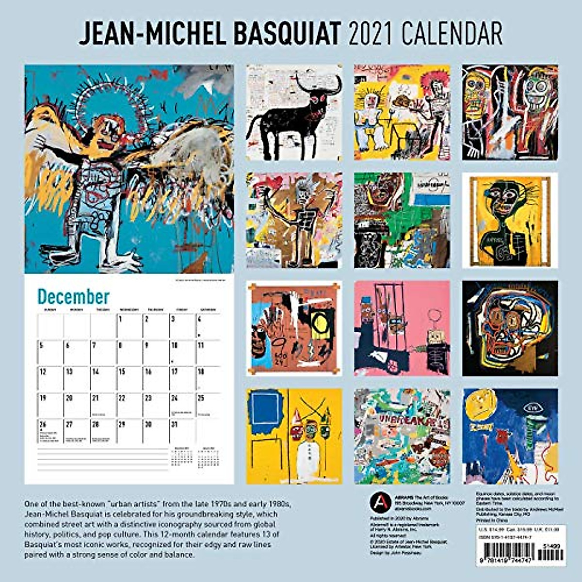 Jean-Michel Basquiat 2021 Wall Calendar