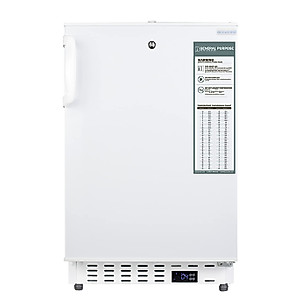 Summit Appliance ADA404REF 20" Wide Built-In All-Refrigerator, ADA Compliant, Factory-installed Lock, 3.32 cu.ft Capacity, Temperature & Open Door Alarms, Automatic Defrost, Adjustable Thermostat