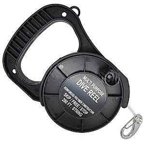 Scuba Choice Scuba Diving Multi Purpose Dive Reel, 290', Black