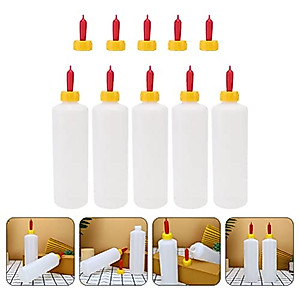 5pcs Pet Nursing Bottles with 5pcs Nipple for Goats Small Animal Milk Drink Nipple Bottle for Nursing Lambs and Goat Kids