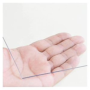 Clear PVC Desk Chair Mat PVC Hardwood Floor Mat Protector,1.5mm Thick, Clear Vinyl Floor Runner Protect Pads/Non Slip Transparent Doormat Protector Chair Mat,85/105/125/145cm Wide for Office & Home (