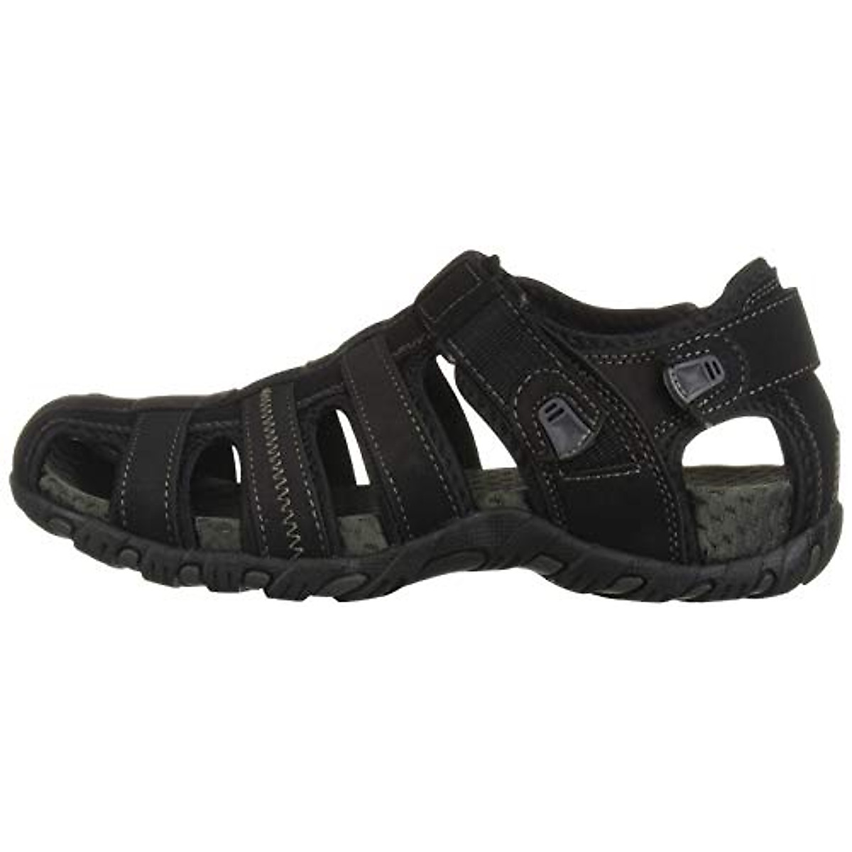 Nunn Bush Men's Rio Bravo Fisherman Closed Toe Outdoor Sandal, Black, 11 Wide