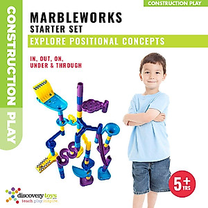 Discovery Toys MARBLEWORKS® Marble Run Ultra Deluxe Set | Kid-Powered Learning | STEM Educational Building Block Toy Learning & Childhood Development 5 Years Old and Up