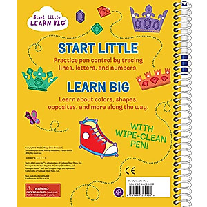 Big Wipe Clean Tracing and Pen Control Activity Book for Kids Ages 3 to 5 (Start Little Learn Big Series)