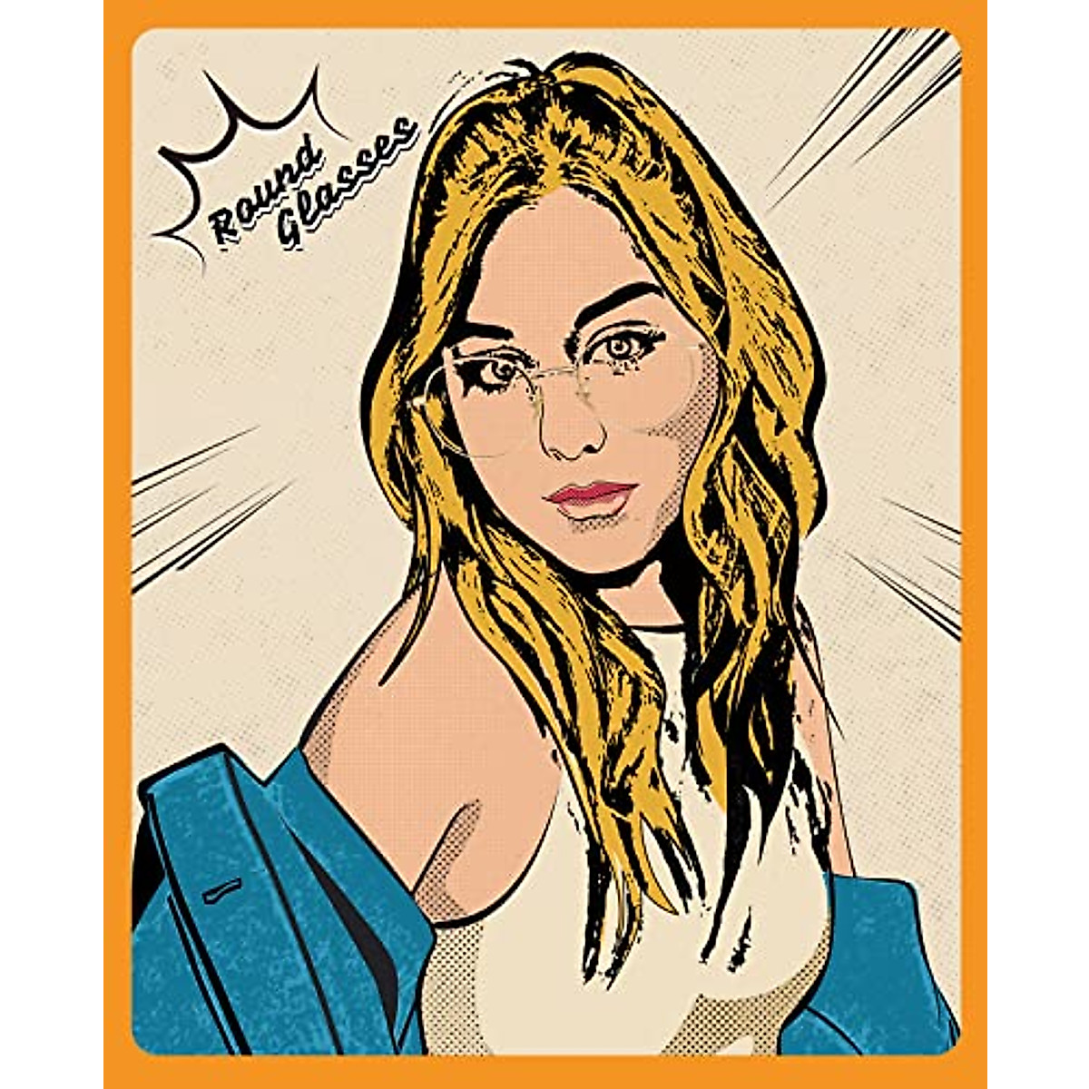 Cyxus Blue Light Glasses for Women Round Wire Frame UV Blocking Filter Computer Glasses Men Clear Lens Metal Eyewear Ultralight Relieve Digital Screen Eye Strain, Headache