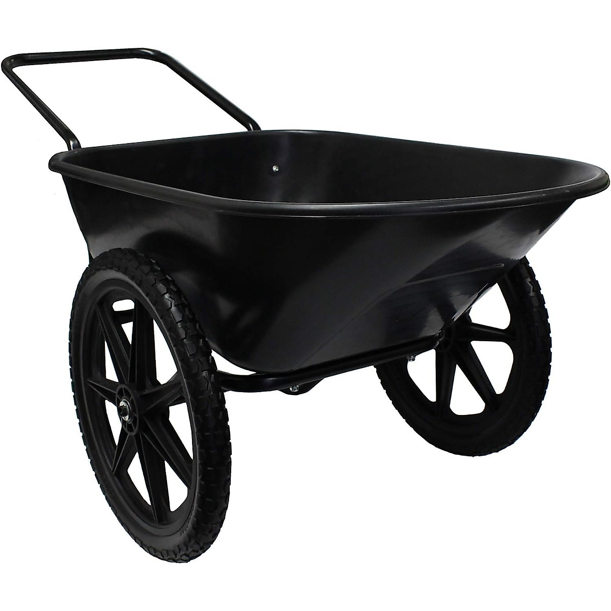 2 Pack Replacement Wheels for Rubbermaid Big Wheel Cart 5/8" Axle Bearings 20 Inch Diameter Pneumatic Air Filled Tire