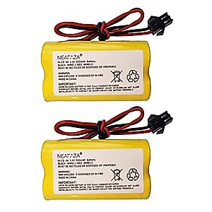NEAFAZA 3.6V 900mAh NiCd Exit Sign Emergency Light Battery Replacement Compatible with Lithonia ELB B001 ELBB001 ELB-B001 Lithonia EU2 LED Interstate ANIC1566 Unitech 0253799(2 Pack)