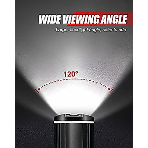 Voph Bike Lights, 5+4 Modes Motion Sensor Rechargeable Bike Light for Night Riding, USB LED Bike Lights Front and Rear with Power Bank, Bicycle Light Set Front and Back for Kids, Biking, Cycling, Road