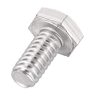 uxcell 1/4-20 x 1/2" Hex Bolts 304 Stainless Steel Hexagon Screw Bolt 5pcs