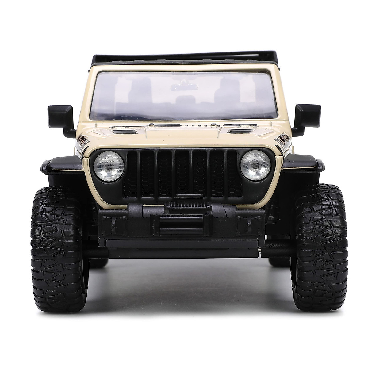 Jada Toys Just Trucks 1:24 2020 Jeep Gladiator Die-cast Car Tan with Tire Rack, Toys for Kids and Adults (32711)