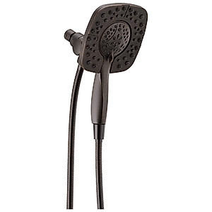 Delta Faucet-4-Spray In2ition Dual Shower Head with Handheld Spray, Oil Rubbed Bronze Shower Head with Hose, Showerheads & Handheld Showers, Handheld Shower Heads, Venetian Bronze 58498-RB