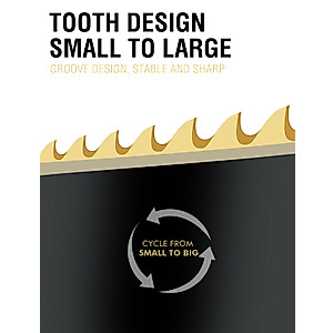 BINOTA M42 Bi-Metal Hole Saw, 102mm-4", for Metal, Wood, Plywood, PVC, Gypsum, Composite, Stainless Steel Plate