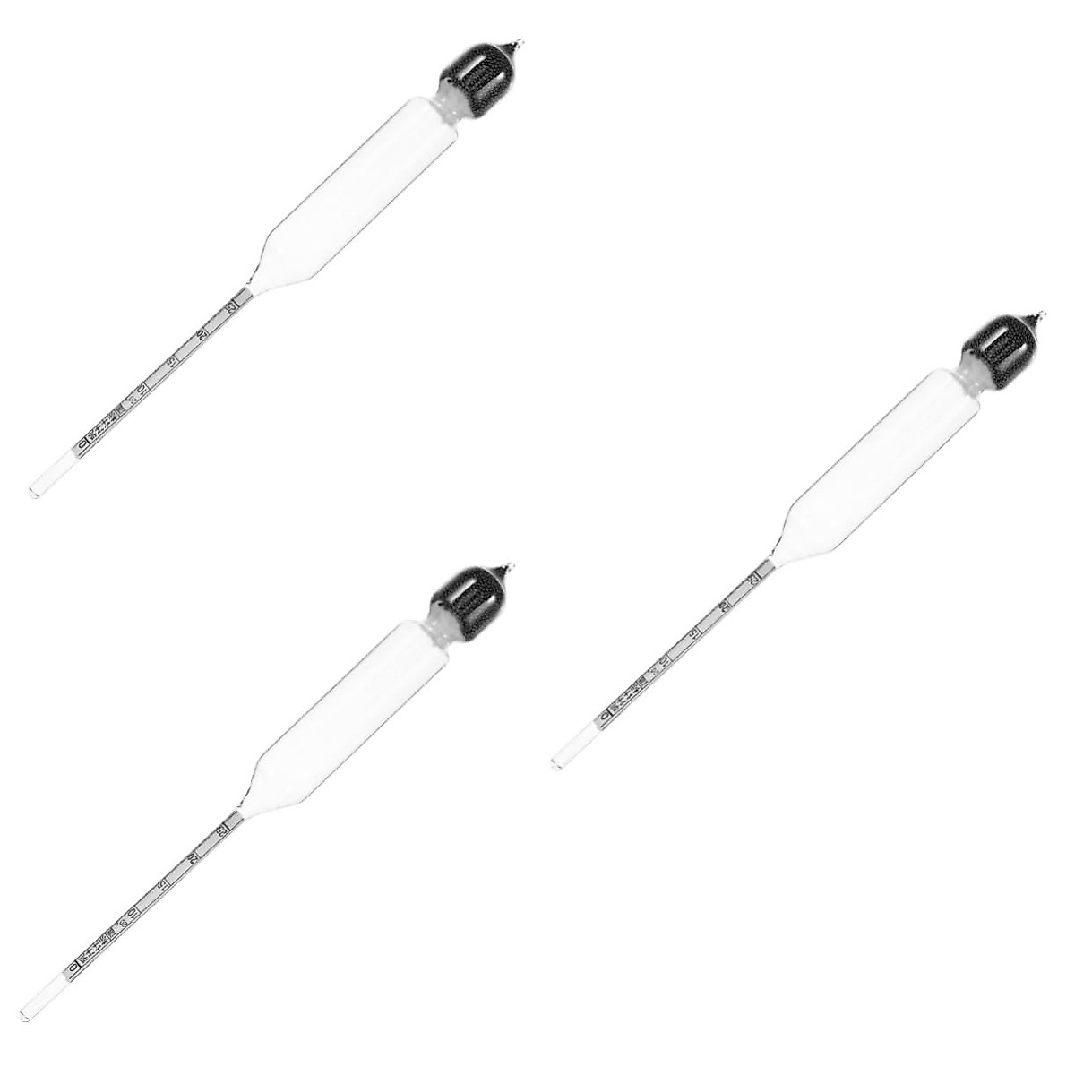 CIYODO 3pcs Density Meter Hydrometer Kitchen Supply Lactate Meter Milk Meter Measure Tool Kitchen Supplies Milk Tester for Lactate Kitchen Kit Milk Measuring Milk Density Kit Glass