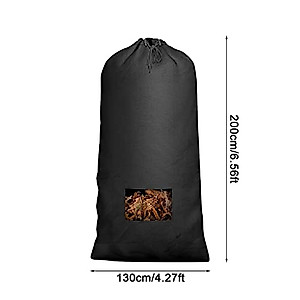 fengchensety Universal Lawn Tractor Leaf Bag Large Capacity Mower Grass Catcher Pouch Reusable Yard Waste Organizer for Garden Fast Leaves Collection Cleaning