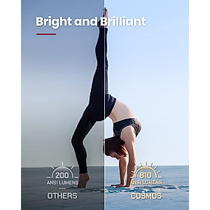 NEBULA 1080p Video Projector, Anker Nebula Cosmos Full HD 1080p Home Entertainment Projector, Outdoor Projector, Android TV 9.0, 4K Supported Projector, Digital Zoom, Auto Focus, HDR10