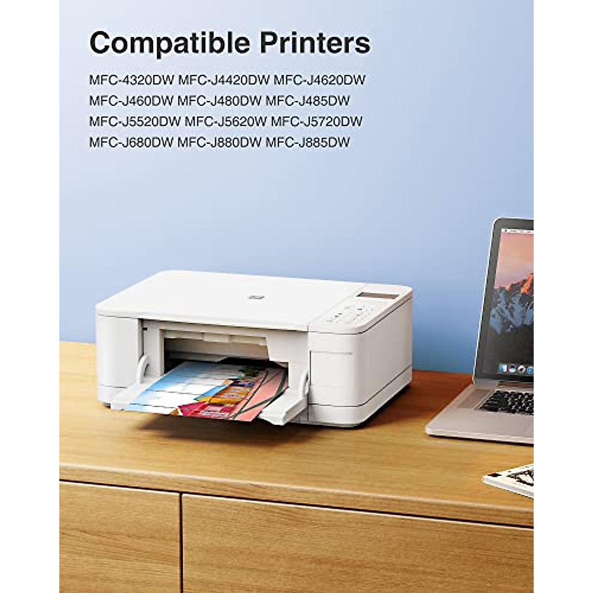 LC203XL Ink Cartridges Compatible for Brother LC203 LC201 High Yield Works with MFC-J880DW MFC-J480DW MFC-J460DW MFC-J4420DW MFC-J485DW MFC-J885DW ( 1 Black, 1 Cyan, 1 Magenta, 1 Yellow, 4 Pack)