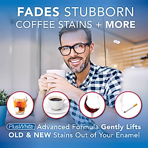 Plus White Coffee Drinker's Teeth Whitening Toothpaste - Removes Tooth Stains for Sensitive Teeth with Fluoride Cavity Protection & Tartar Control - Cool Mint Flavor (3.5 oz)