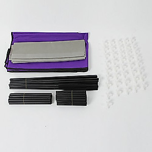 MallMall 10 Tiers Shoe Rack with Dustproof Cover Closet ,30-Pair Shoes Rack Storage Cabinet Organizer (Purple)