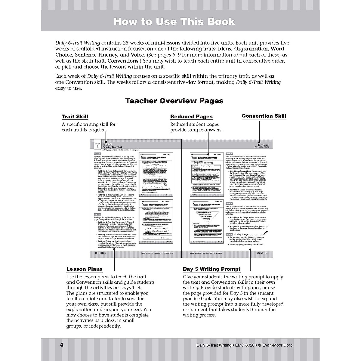 Evan-Moor Daily 6-Trait Writing, Grade 8