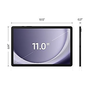 Samsung Galaxy Tab A9+ Tablet 11” 64GB Android Tablet, Big Screen, Quad Speakers, Upgraded Chipset, Multi Window Display, Slim, Light, Durable Design, US Version, 2024, Graphite