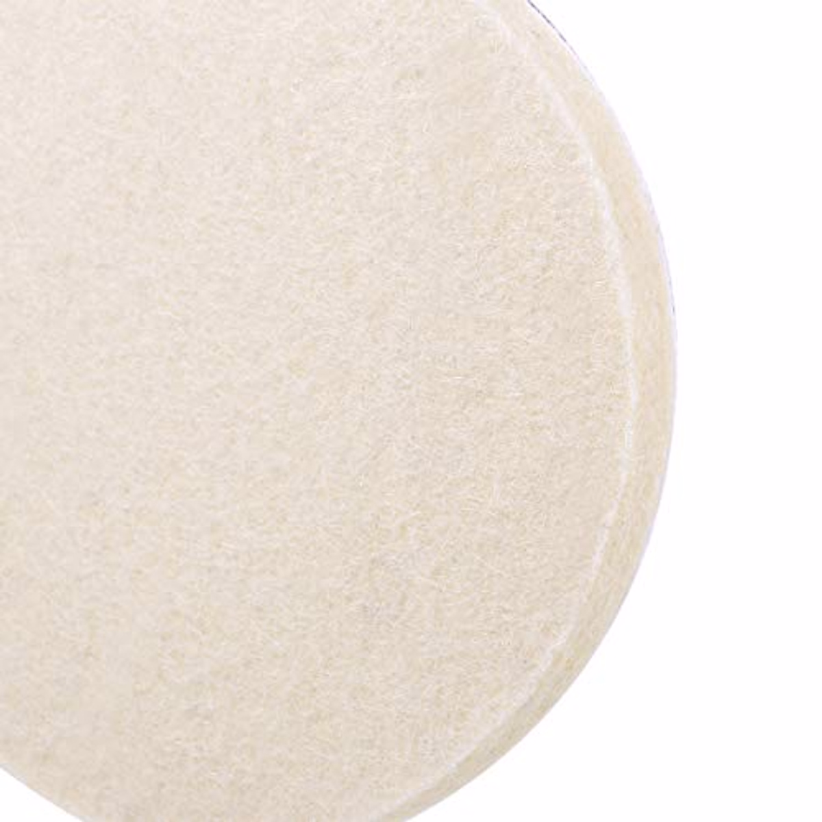 uxcell 5 Inch Wool Felt Polishing Pad, Buffing Wheel Polish Pad, Flocking Hook & Loop Back for Random Orbital Sander 2pcs
