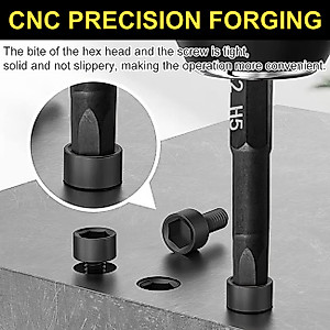 Hex Head Allen Wrench Drill Bit Set (10pc Metric & 10pc SAE), PTSLKHN , Upgraded 1/4" Quick Release Shank Magnetic Hex Bit Set - Perfect for IKEA Type Furniture