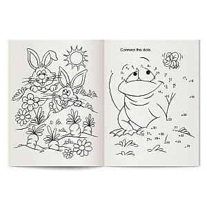 ZOCO - It's Spring - Springtime Friends - Kids Educational Coloring Books (25 Bulk Pack, Without Crayons) - Handout for Students Ages 4-8 - Games, Puzzles, Activities for Kids