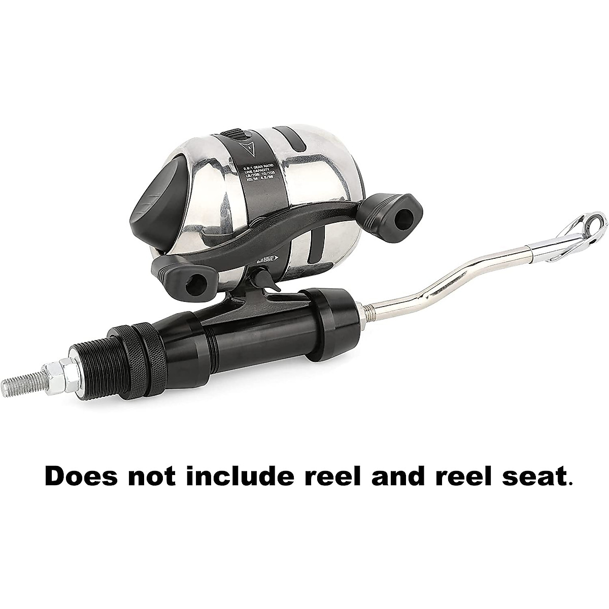 AMEYXGS Bowfishing Power Rod Line Guide Rod Slingshot Fishing Reel Seat Attachment Spin Cast Reels Holder Breakout Shoot Through Stainless Steel Rod…