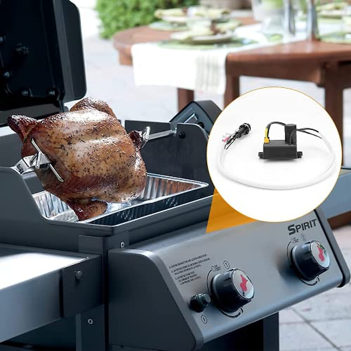 Hisencn 7636 Flavorizer Bars, 69787 Burner Tube Set, 7638 Cooking Grates for Weber Spirit I & II 300 Series, Spirit E310 S310 E320 S320 E330 S330, 15.3" Flavorizer Bars 18" Burner 17.5" Grates