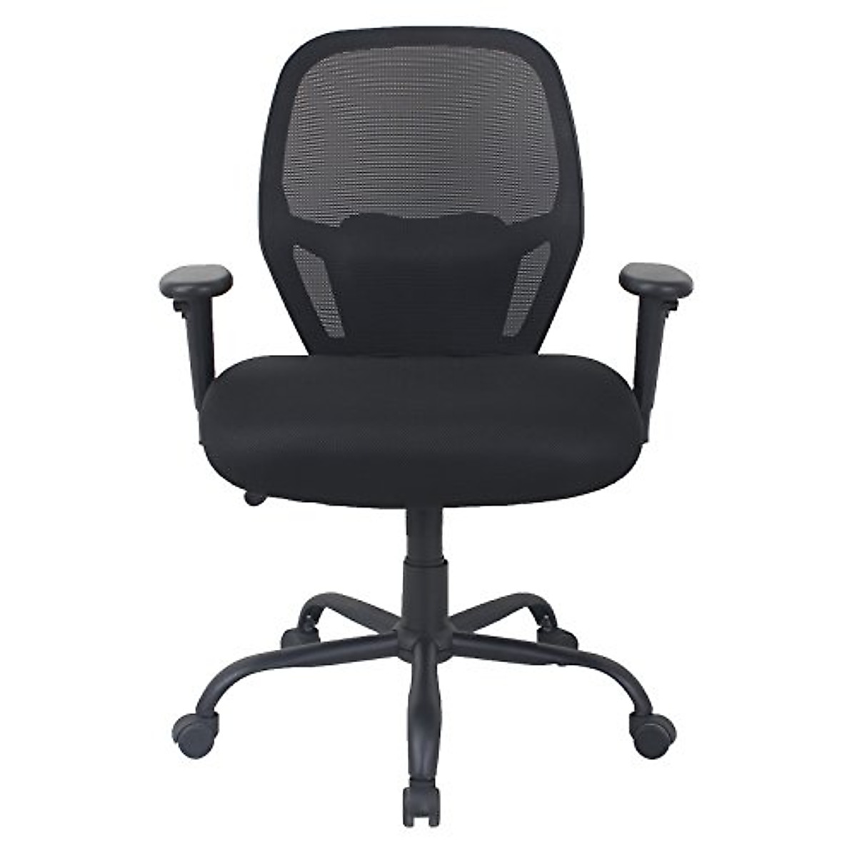 Amazon Basics Big & Tall Swivel Office Chair - Mesh with Lumbar Support, 450-Pound Capacity - Black