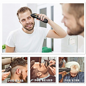 Hair Clippers for Men, Rechargeable Cordless Hair Clippers Beard Trimmer, Professional Electric Barber Home Hair Cutting Grooming Kit for Men Women Kids, LED Display