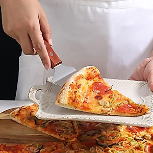 New Star Foodservice 36251 Wood Handle Pie Server, 10-Inch, Wood