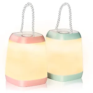 HOKOILN LED Camping Light 2 Pack Portable LED Tent Lantern 3 Modes for Backpacking Camping Hiking Emergency Light Battery Powered Lamp for Outdoor and Indoor