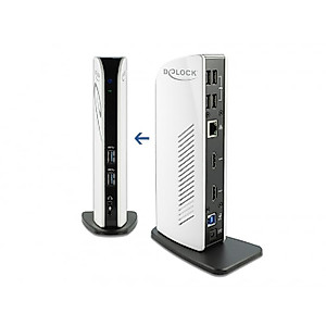 Delock USB Docking Station Dual HDMI Full HD/USB 3.2 / LAN/Audio